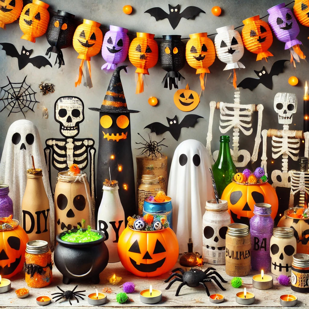 Ideas de Decoración de Halloween con Materiales Reciclados / Chile ...